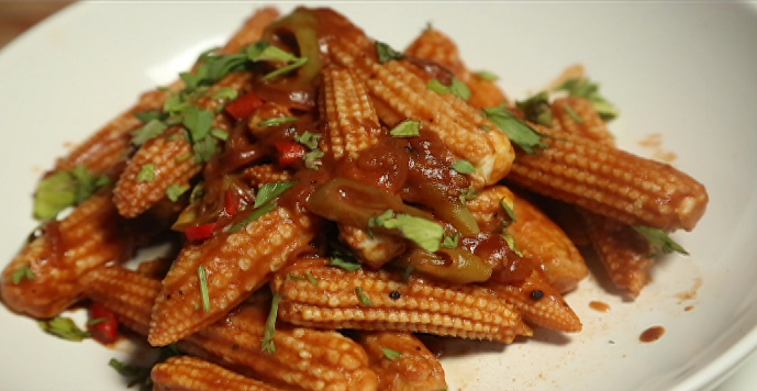 how to make baby corn manchurian in kannada