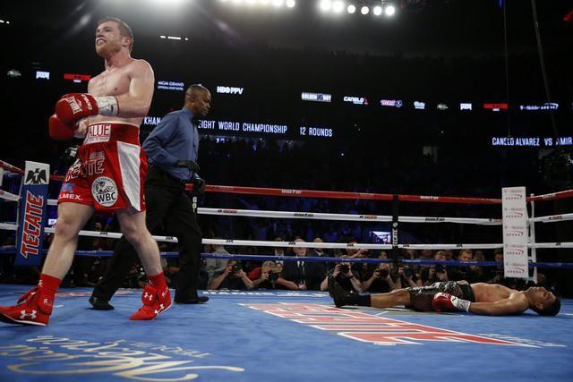 canelo knockout khan