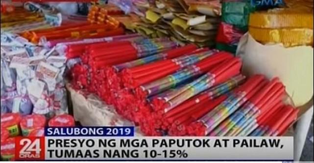 Prices of fireworks, firecrackers rise in Bocaue, Bulacan