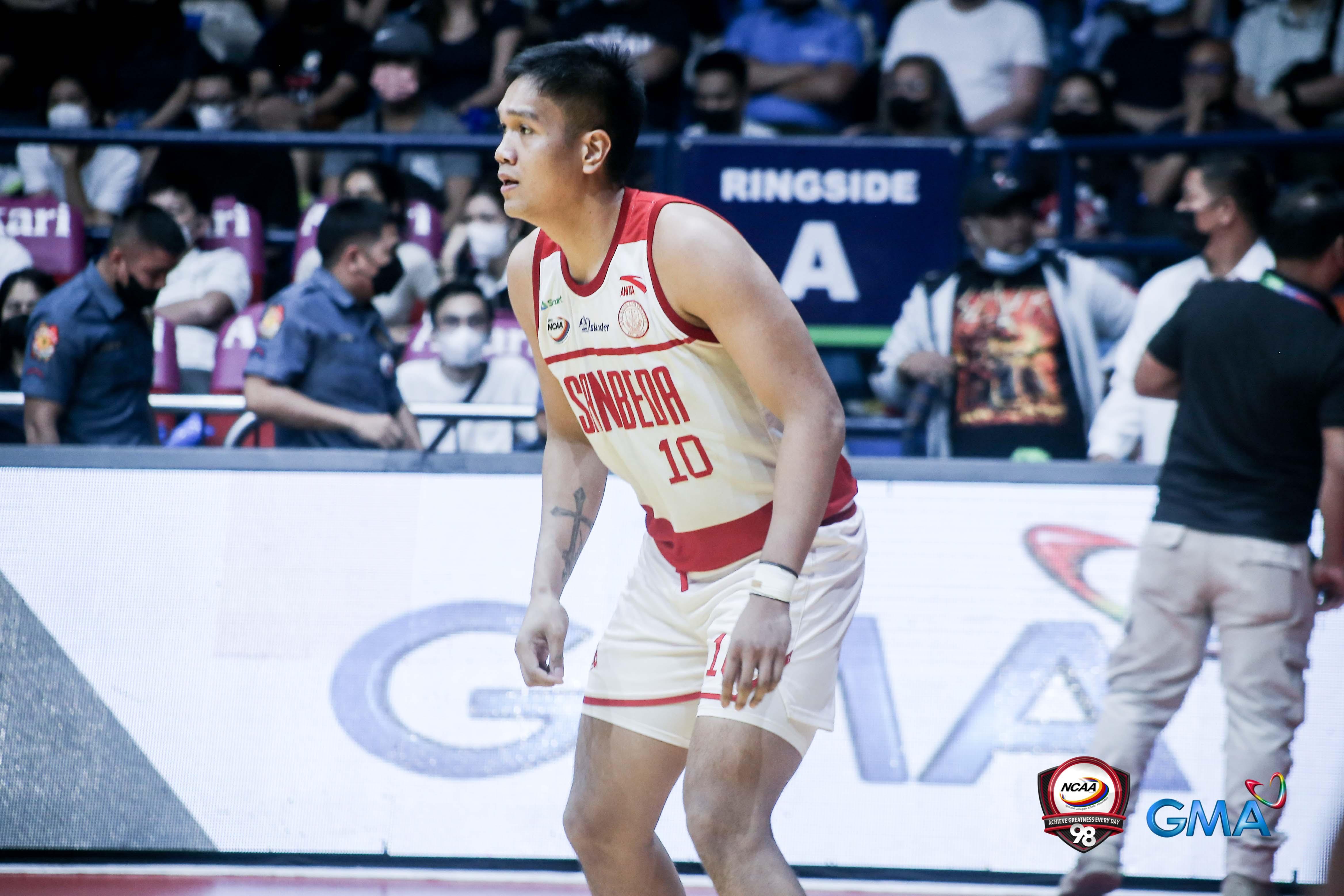 San Beda big man Damie Cuntapay working hard to get better at threes | NCAA Philippines