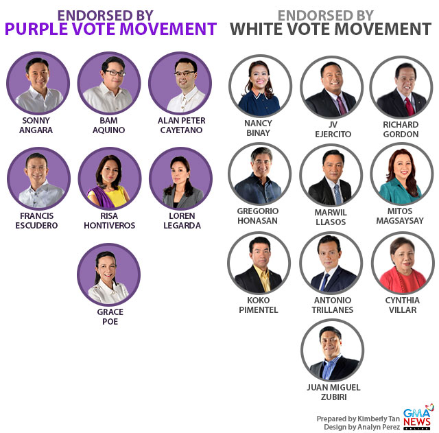 Pro-RH Purple Vote endorses 7 admin Senate bets | GMA News Online