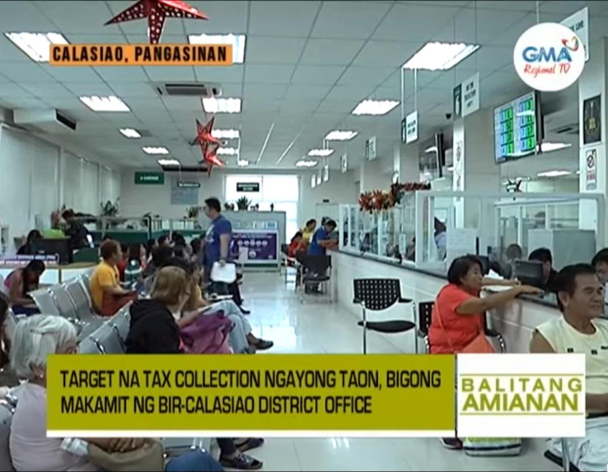 Balitang Amianan: Target na Tax Collection ng BIR-Calasiao District ... Balitang Amianan: Target na Tax Collection ng BIR-Calasiao District ...
