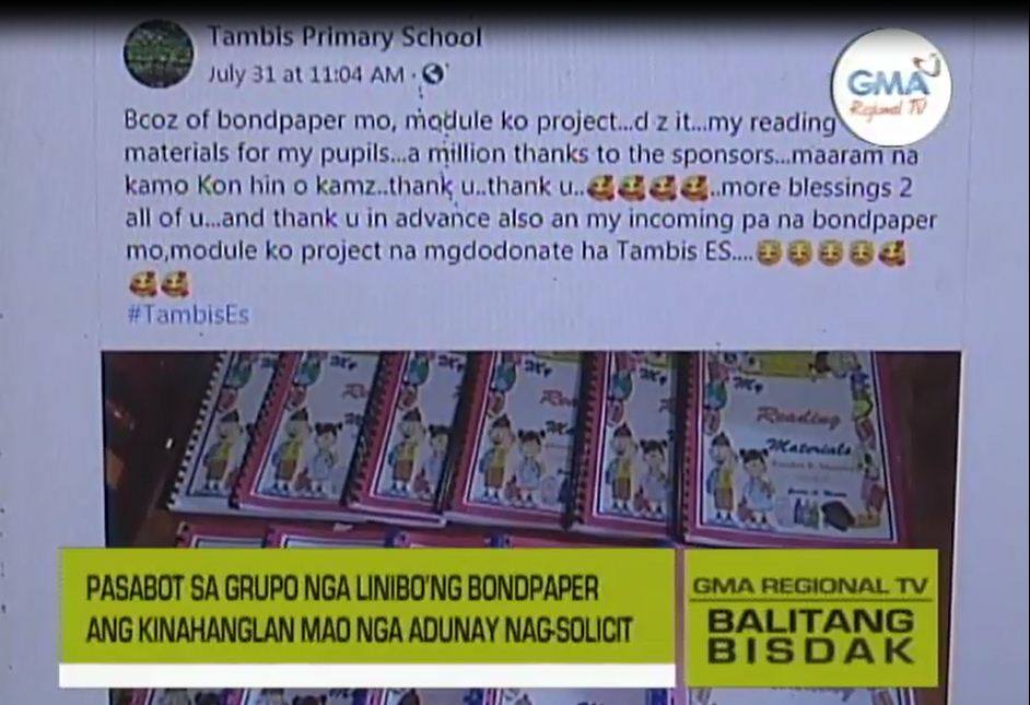 Balitang Bisdak: Online Solicitation Alang sa Bondpaper sa Pipila ka ...