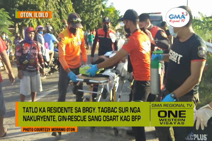 One Western Visayas: Tatlo ka Residente sa Barangay, Nakuryente, Gin-rescue
