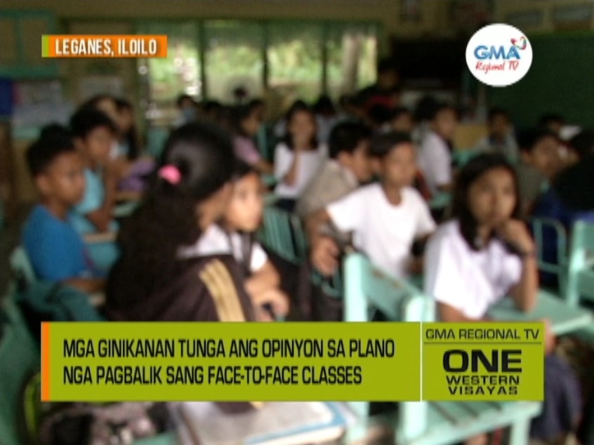 One Western Visayas: Mga Ginikanan Tunga ang Opinyon sa Plano nga Pagbalik sang Face-to-Face Classes