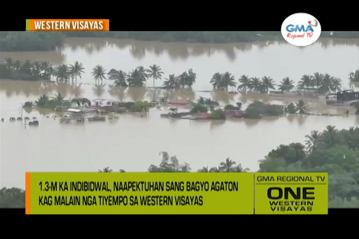 One Western Visayas: 1.3-M ka Indibidwal, Naapektuhan sang Bagyo Agaton sa Western Visayas