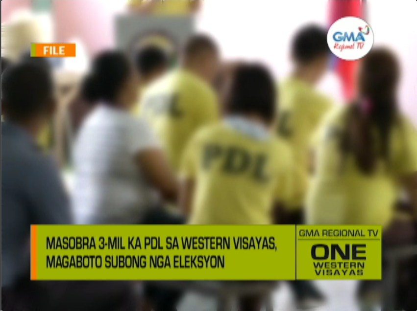 One Western Visayas: Masobra 3-Mil ka PDL sa Western Visayas, Magaboto Subong nga Eleksyon