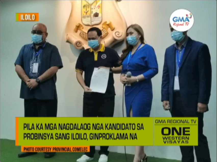 One Western Visayas: Pila ka mga Nagdalaog nga Kandidato sa Probinsya sang Iloilo, Ginproklama na