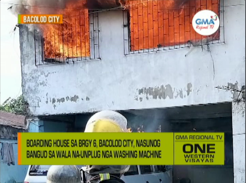 One Western Visayas: Boarding House Nasunog Bangud sa Wala Na-unplug nga Washing Machine | One ...