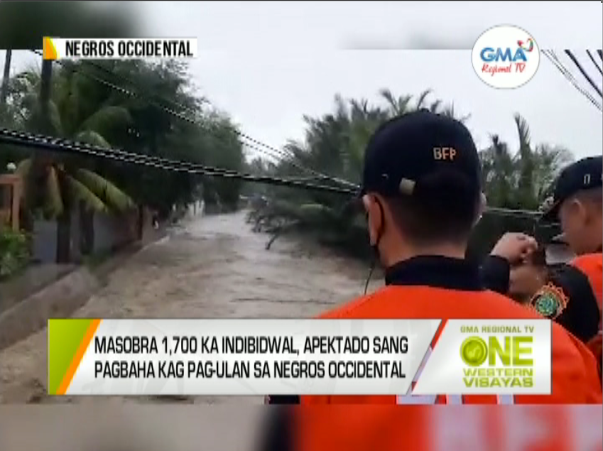 One Western Visayas: Masobra 1,700 ka Indibidwal, Apektado sang Baha kag Ulan sa Negros Occidental