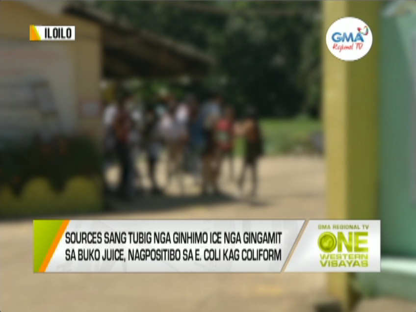 One Western Visayas: Sources sang Tubig nga Ginhimo Ice nga Gingamit sa Buko Juice, May Bacteria
