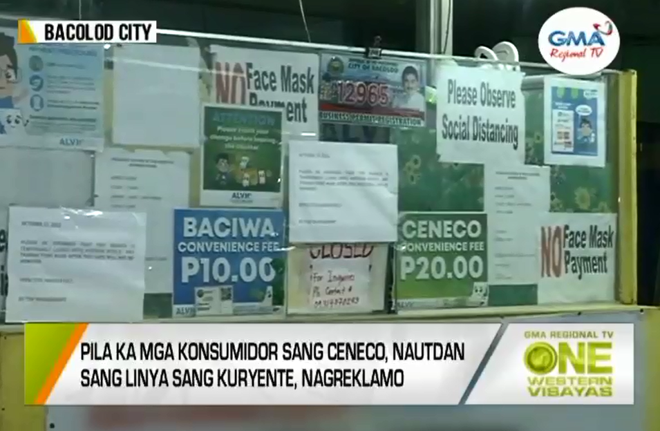 One Western Visayas: Pila ka mga Konsumidor sang CENECO, Nautdan sang Kuryente, Nagreklamo!