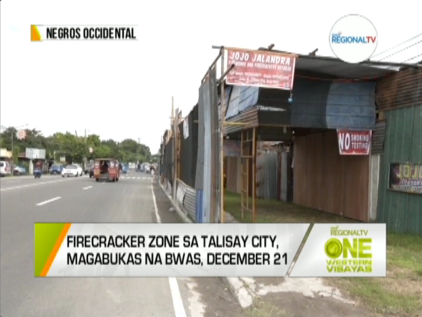 One Western Visayas: Firecracker Zone sa Talisay City, Magabukas na ...