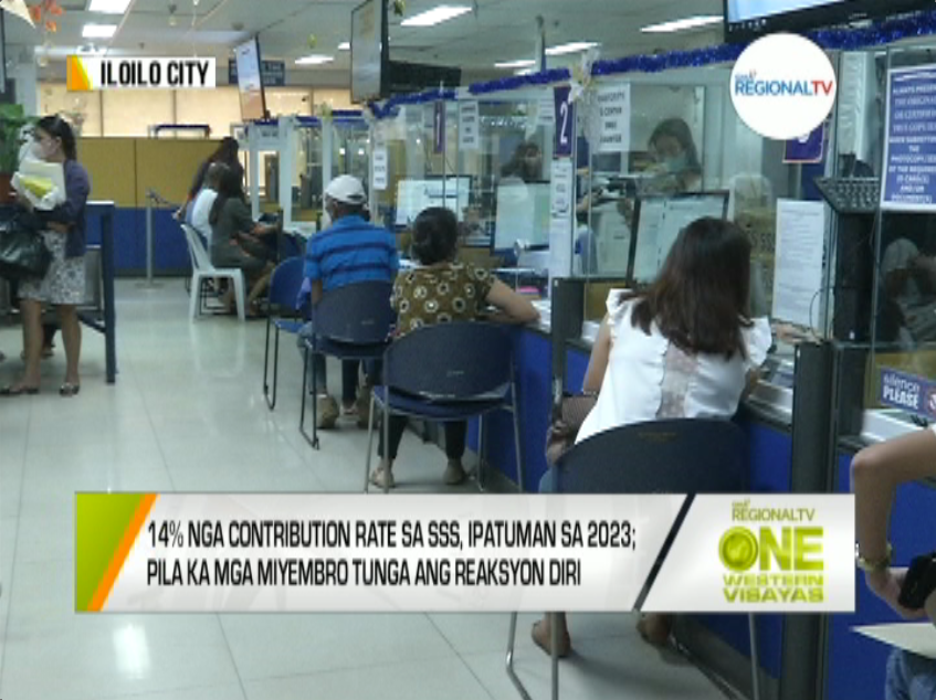 One Western Visayas: 14% nga Contribution Rate sa SSS, Ipatuman sa 2023