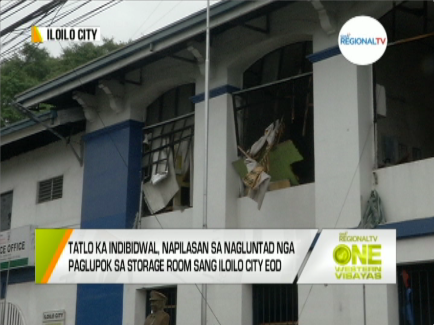 One Western Visayas: Tatlo ka Indibidwal, Pilason sa Paglupok sa Storage Room sang Iloilo City EOD