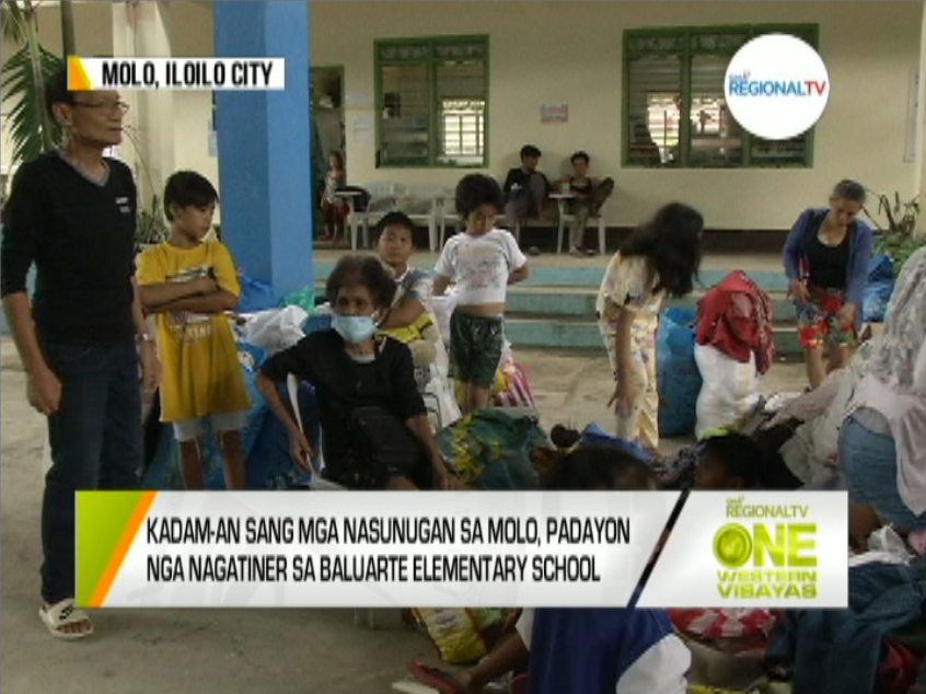 One Western Visayas: Kadam-an sang mga Nasunugan sa Molo, Nagapabilin sa Baluarte Elementary School