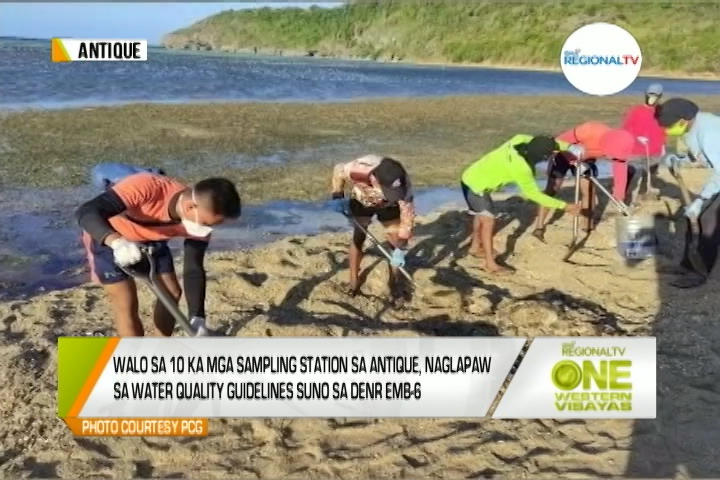 One Western Visayas: 8 sa 10 ka mga Sampling Station sa Antique, Naglapaw sa Water Quality