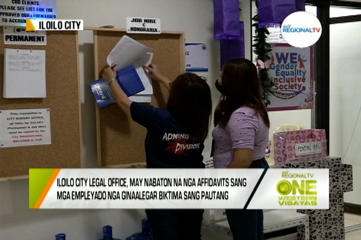 One Western Visayas: Affidavits sang mga Empleyado nga Ginaalegar Biktima sang Pautang