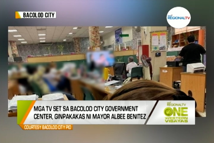 One Western Visayas: Mga TV Set sa Bacolod City Government Center ...
