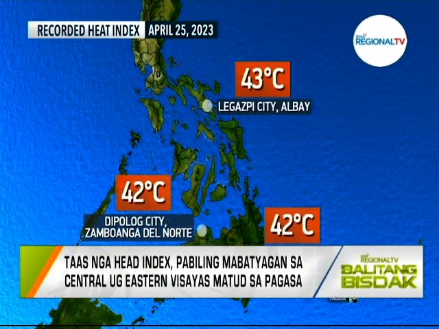 Balitang Bisdak: Heat Index sa Ubang Lugar, Taas na Kaayo