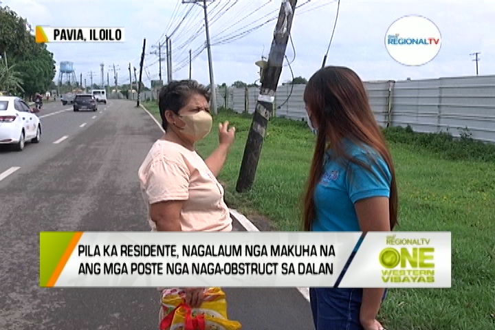 One Western Visayas: Pila ka Residente Nagalaum nga Makuha na ang mga Poste nga Obstruction sa Dalan