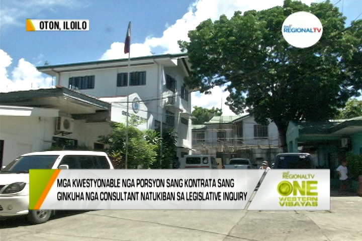 One Western Visayas: Mga Kwestyonable nga Porsyon sang Kontrata