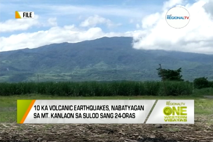 One Western Visayas: 10 ka Volcanic Earthquakes, Nabatyagan sa Mt. Kanlaon sa Sulod sang 24-Oras