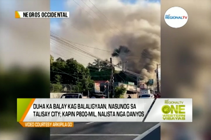 One Western Visayas: Duha ka Balay kag Balaligyaan, Nasunog sa Talisay City