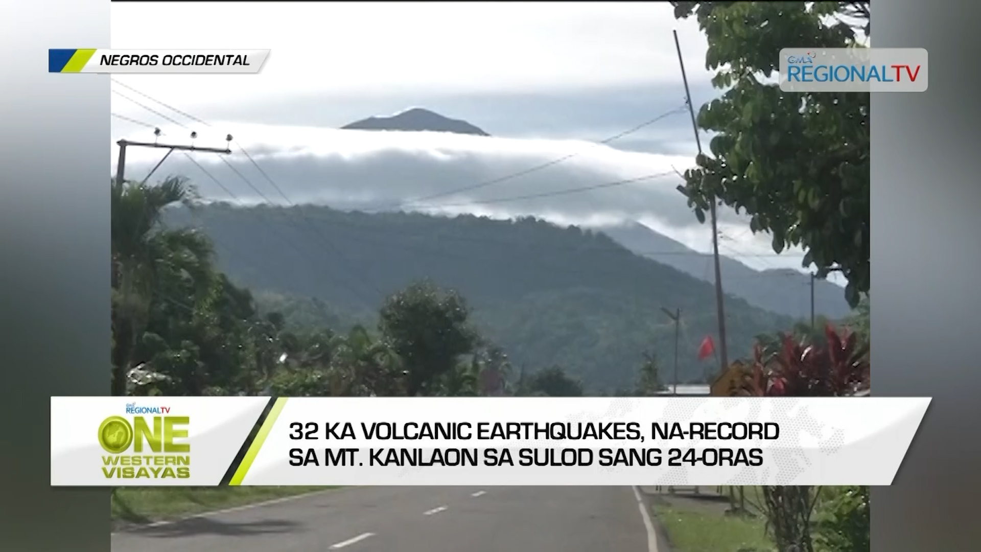 One Western Visayas: 32 ka Volcanic Earthquakes, Na-record sa Mt. Kanlaon sa Sulod sang 24-oras