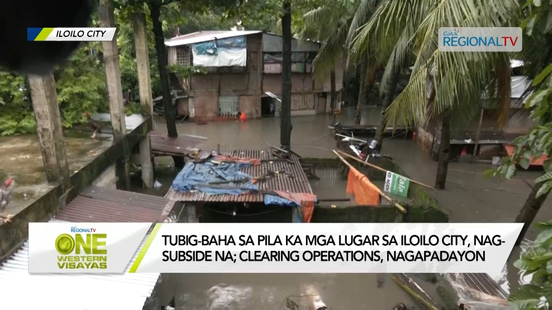 One Western Visayas: Tubig-baha sa Pila ka mga Lugar sa Iloilo City, Nag-subside na