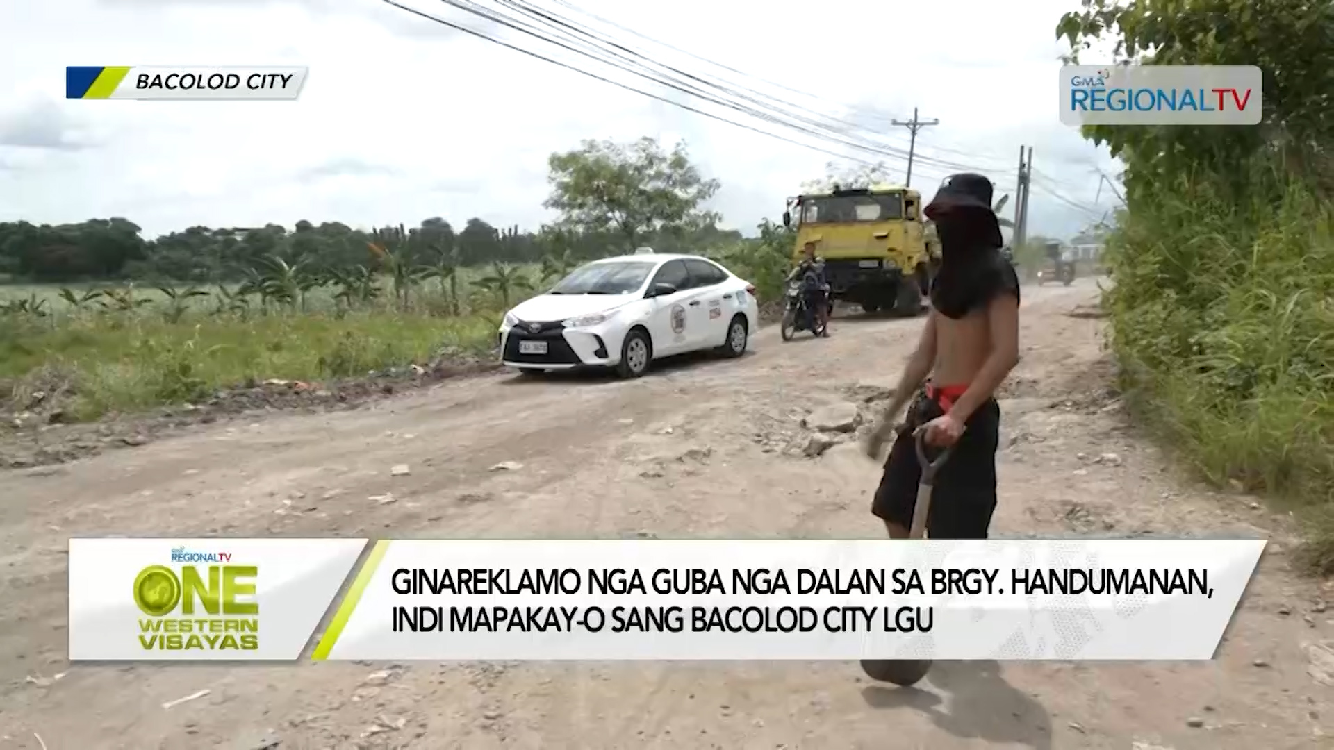 One Western Visayas: Ginareklamo nga Guba nga Dalan sa Brgy. Handumanan ...