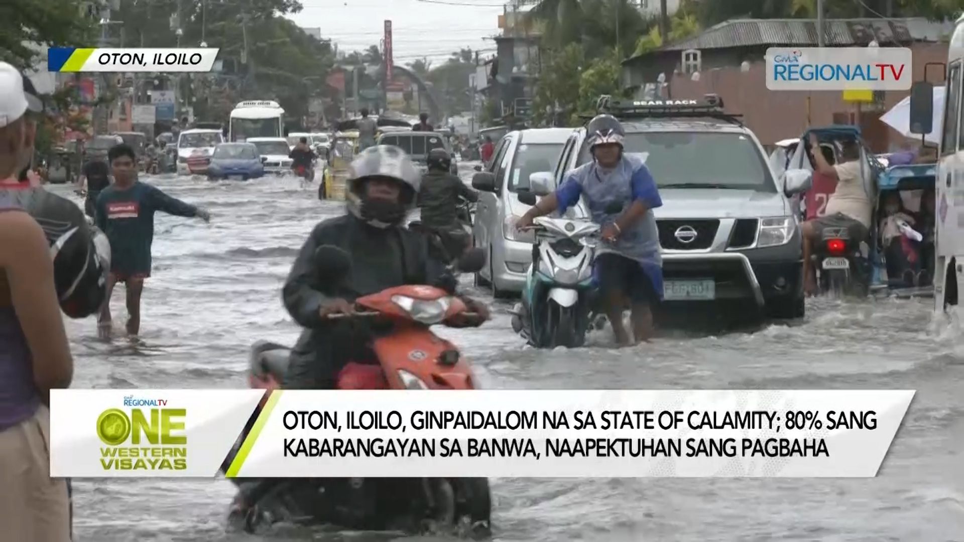 One Western Visayas: Oton, Iloilo, Ginpaidalom na sa State of Calamity Bangod sa Epekto sang Pagbaha