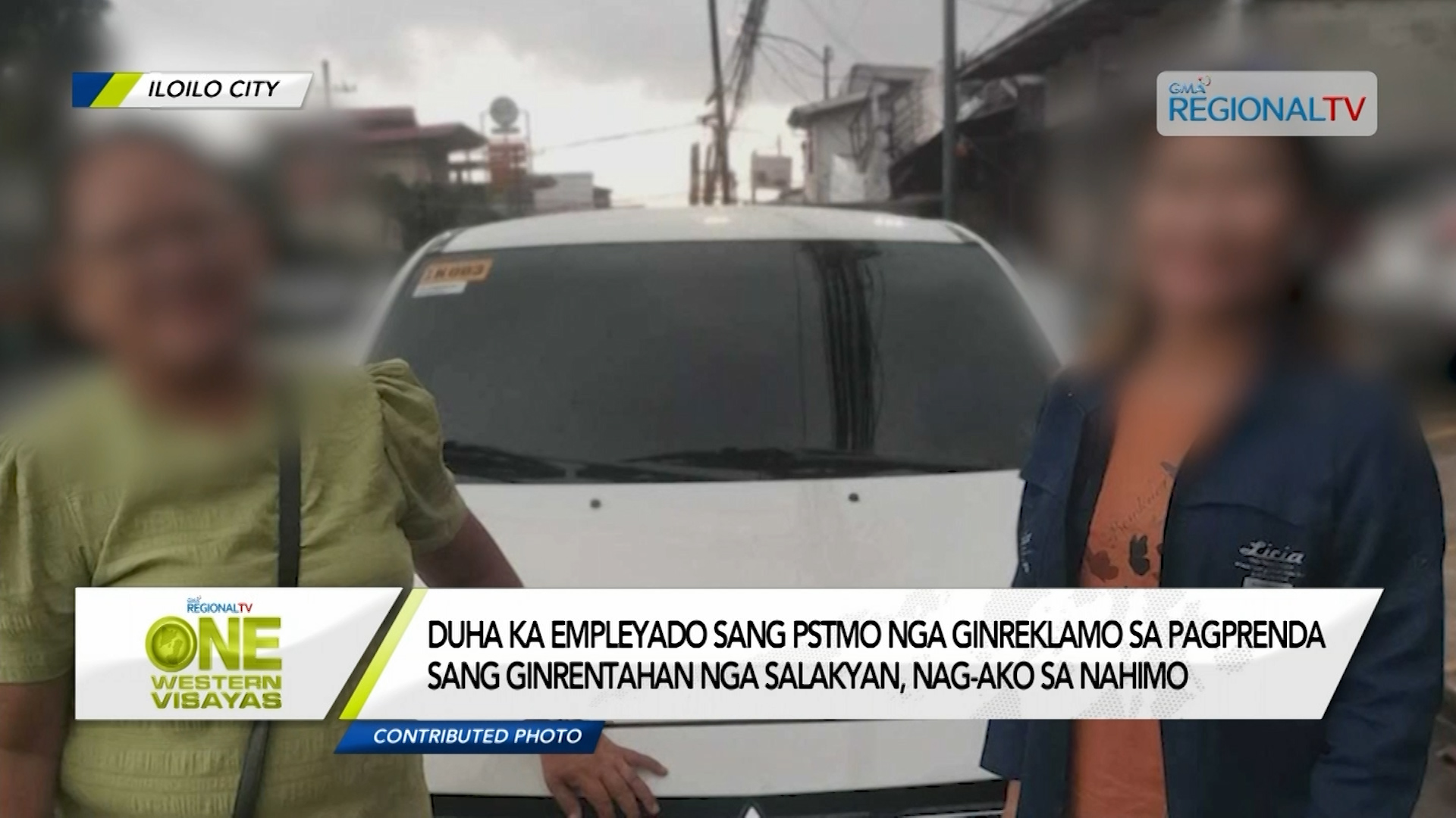 One Western Visayas: 2 ka Empleyado sang PSTMO, Ginprenda ang Ginrentahan nga Salakyan