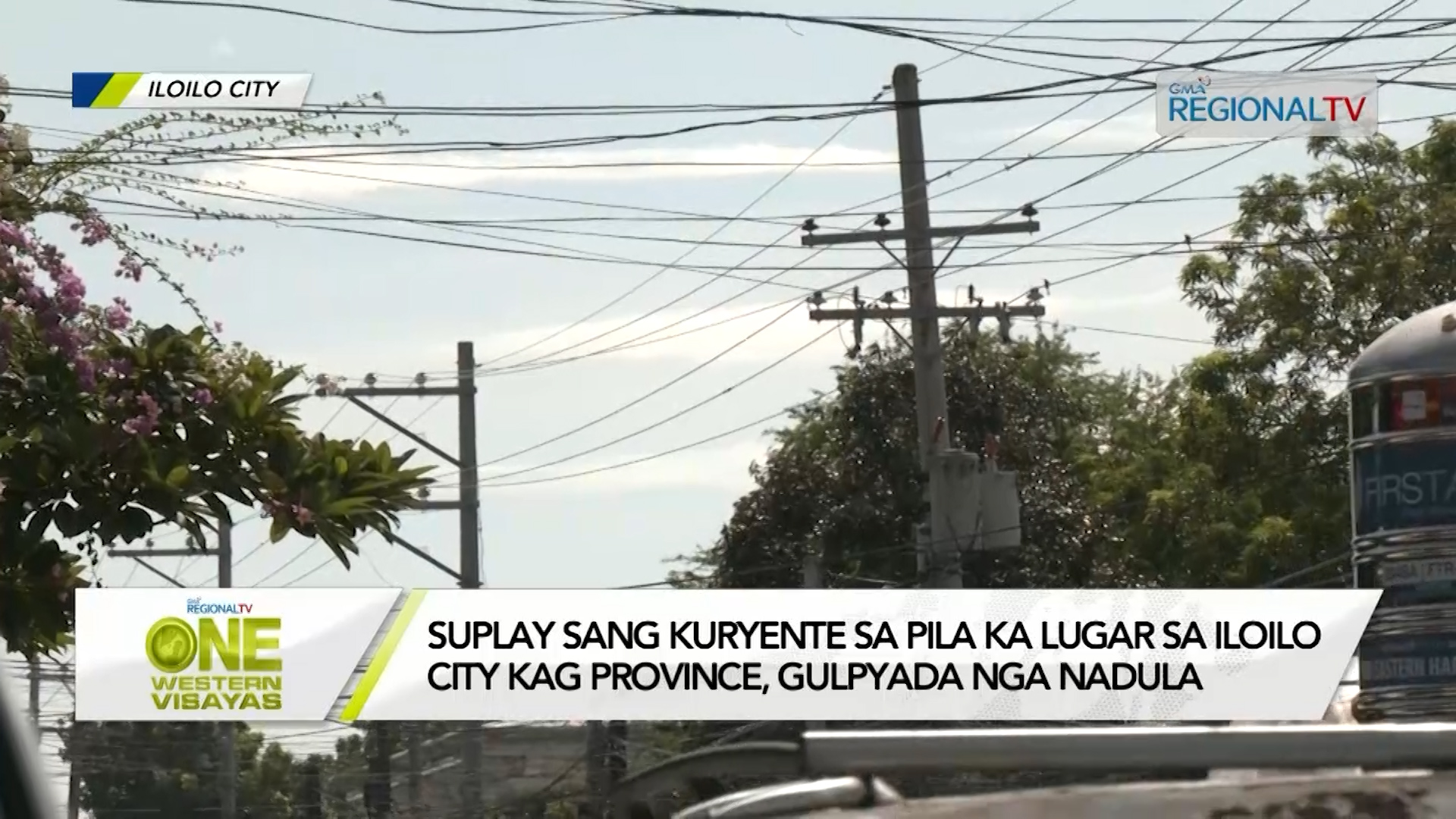 One Western Visayas: Suplay sang Kuryente sa Pila ka Lugar sa Iloilo City kag Province, Nadula