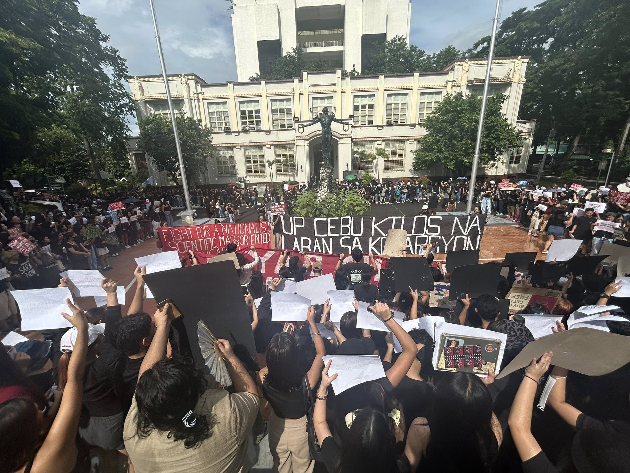Groups, students in Cebu City stage protests vs corruption