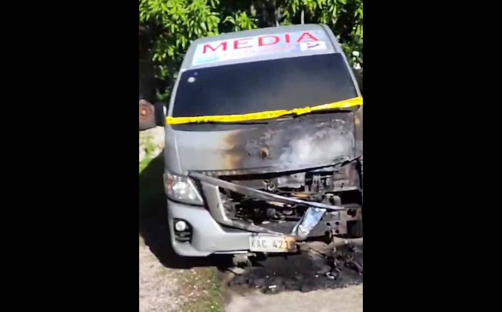 Ex-CDO press club prexy’s van set on fire in Camiguin