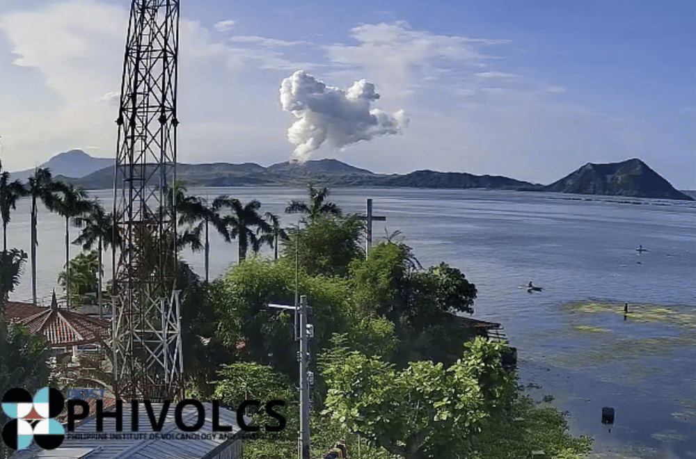 Taal Volcano erupts anew with minor phreatic activity