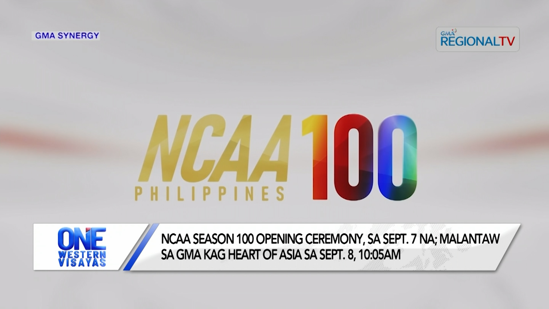 NCAA Season 100 opening ceremony, sa Sept. 7 na