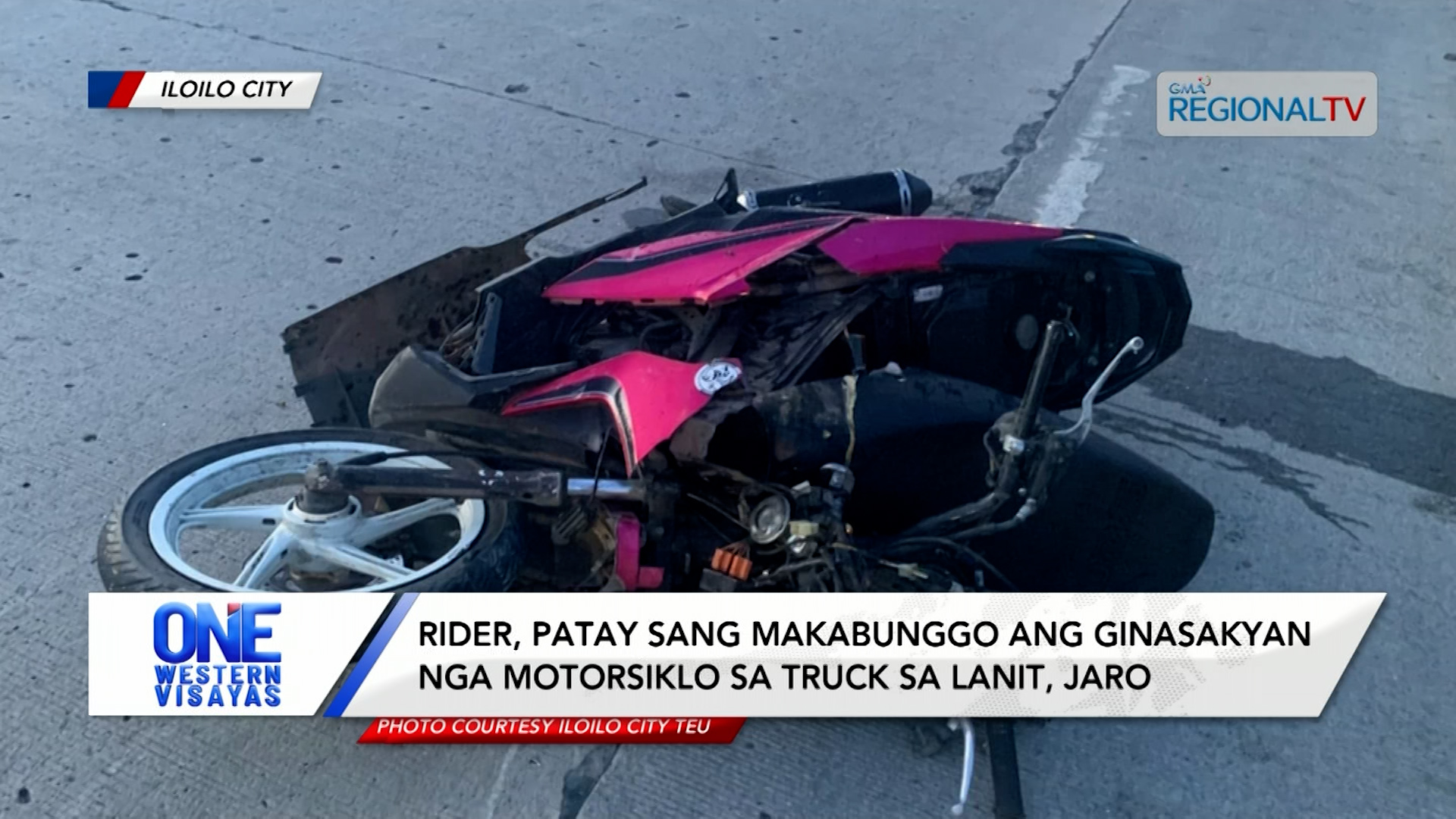 Rider, patay sang makabunggo ang ginasakyan nga motor sa truck sa Lanit ...