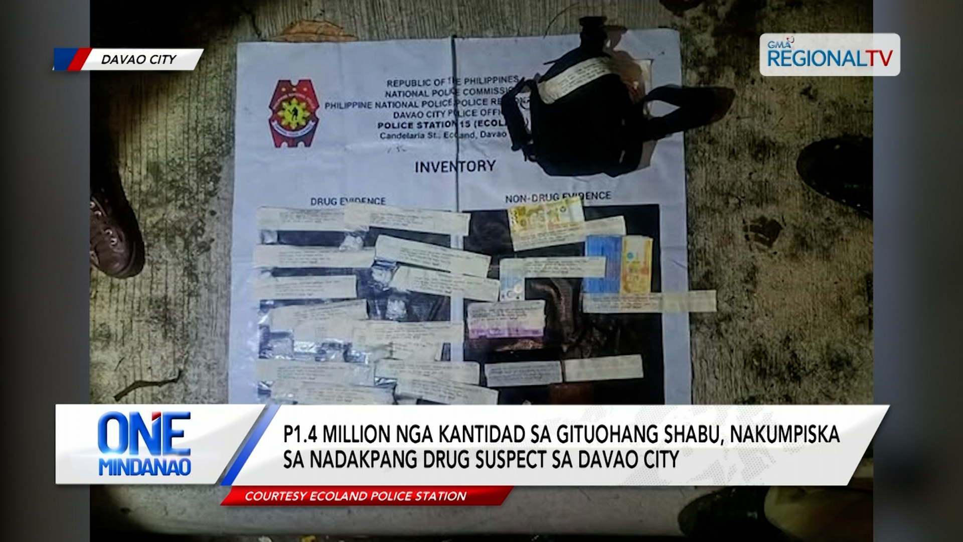P1.4 Million nga kantidad sa gituohang shabu, nakumpiska