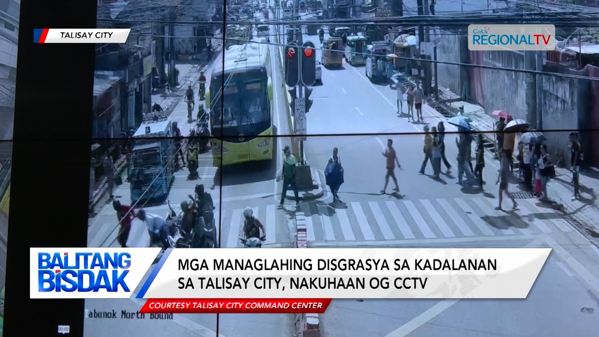 2 ka managlahing disgrasya sa kadalanan sa Talisay City, nakuhaan og CCTV