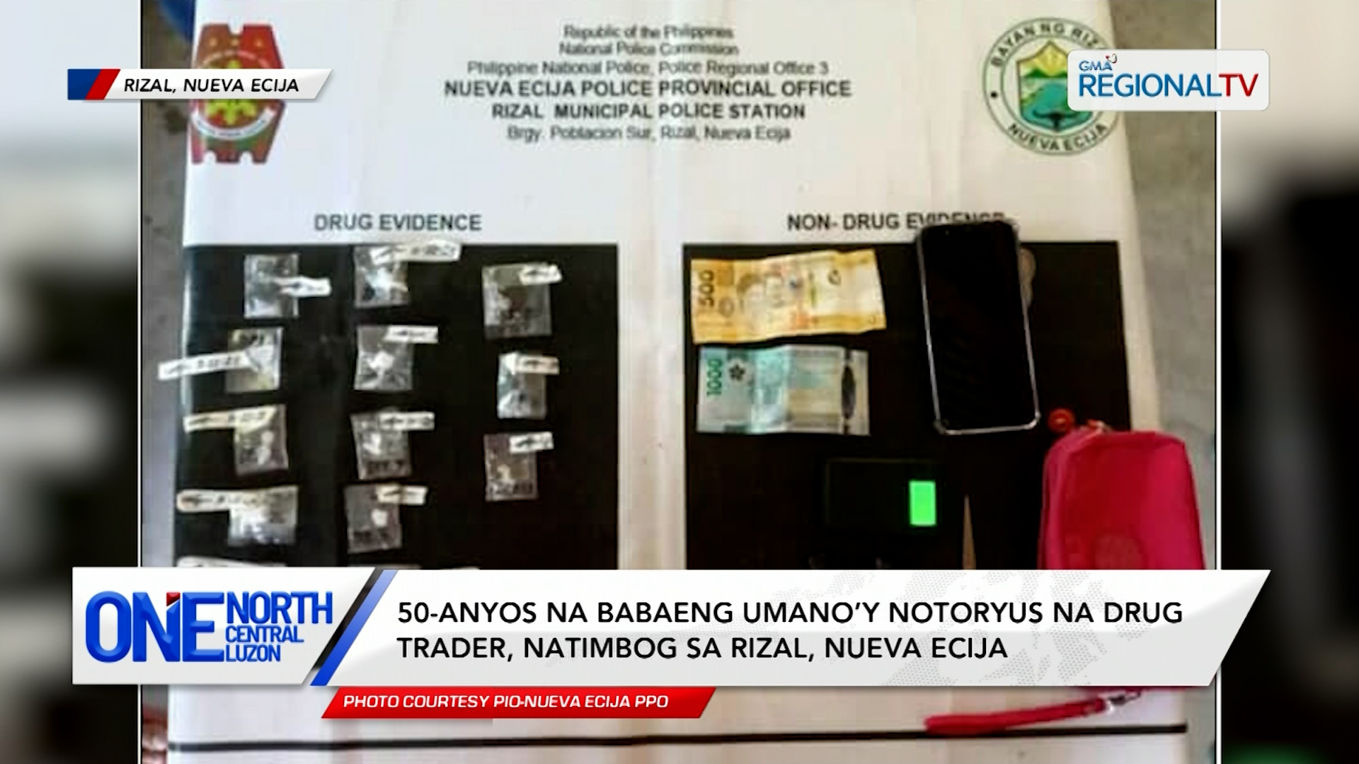 Babaeng umano’y notoryus na drug trader, natimbog sa Rizal, Nueva Ecija | One North Central Luzon