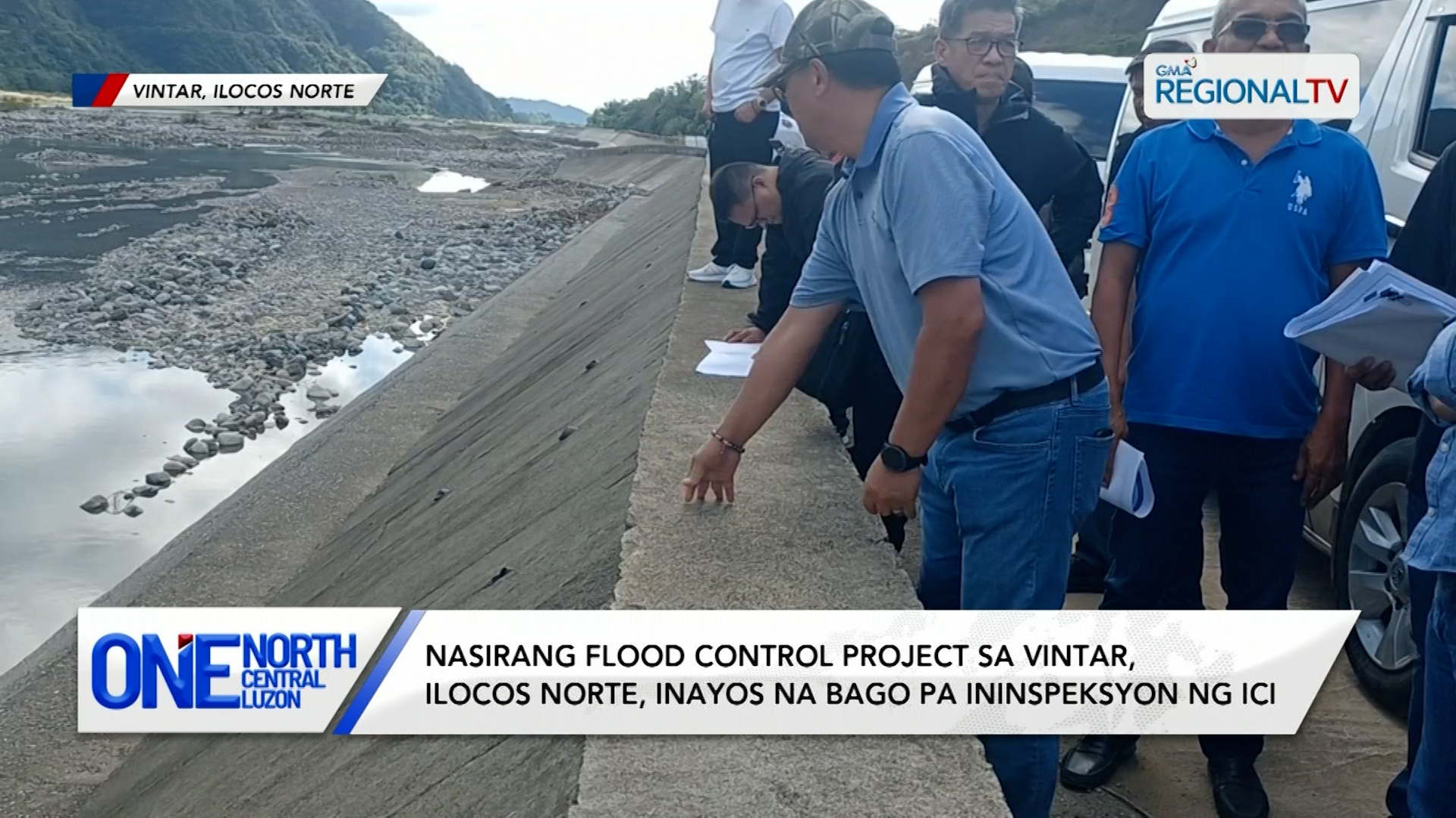 Nasirang flood control project, inayos na bago pa ininspeksyon ng ICI ...