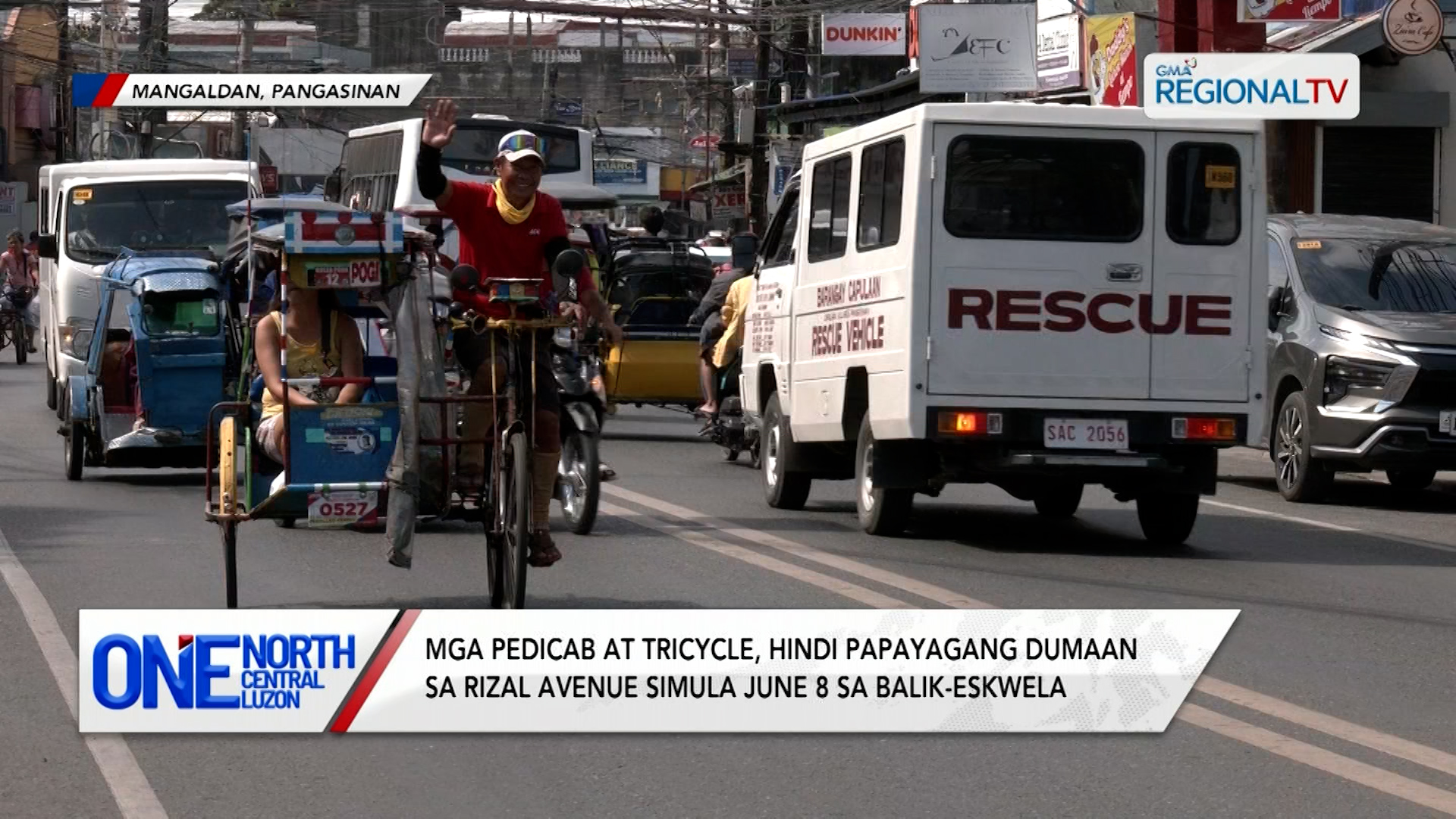 Pedicab at tricycle, hindi papayagang dumaan sa Rizal Avenue simula ...