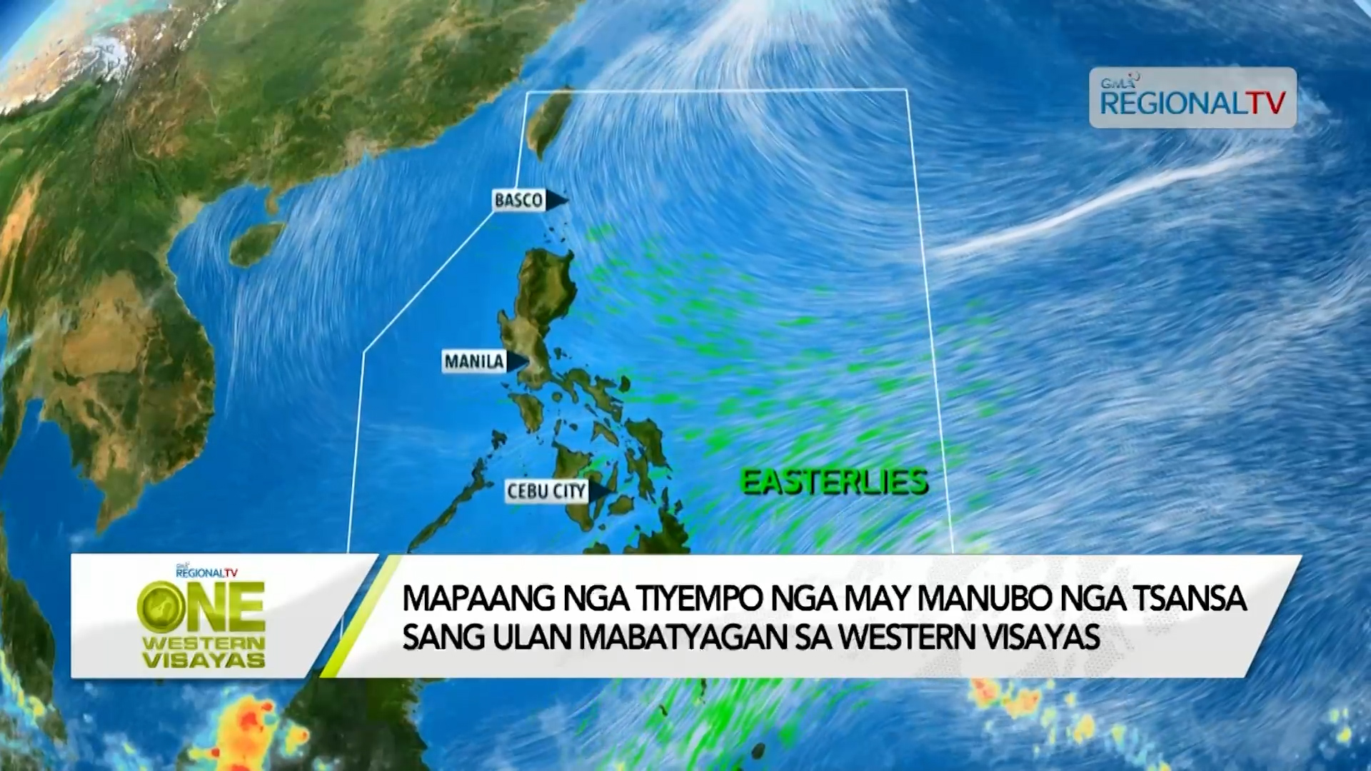 Mapaang nga tiyempo kag manubo nga tsansa sang ulan sa Western Visayas
