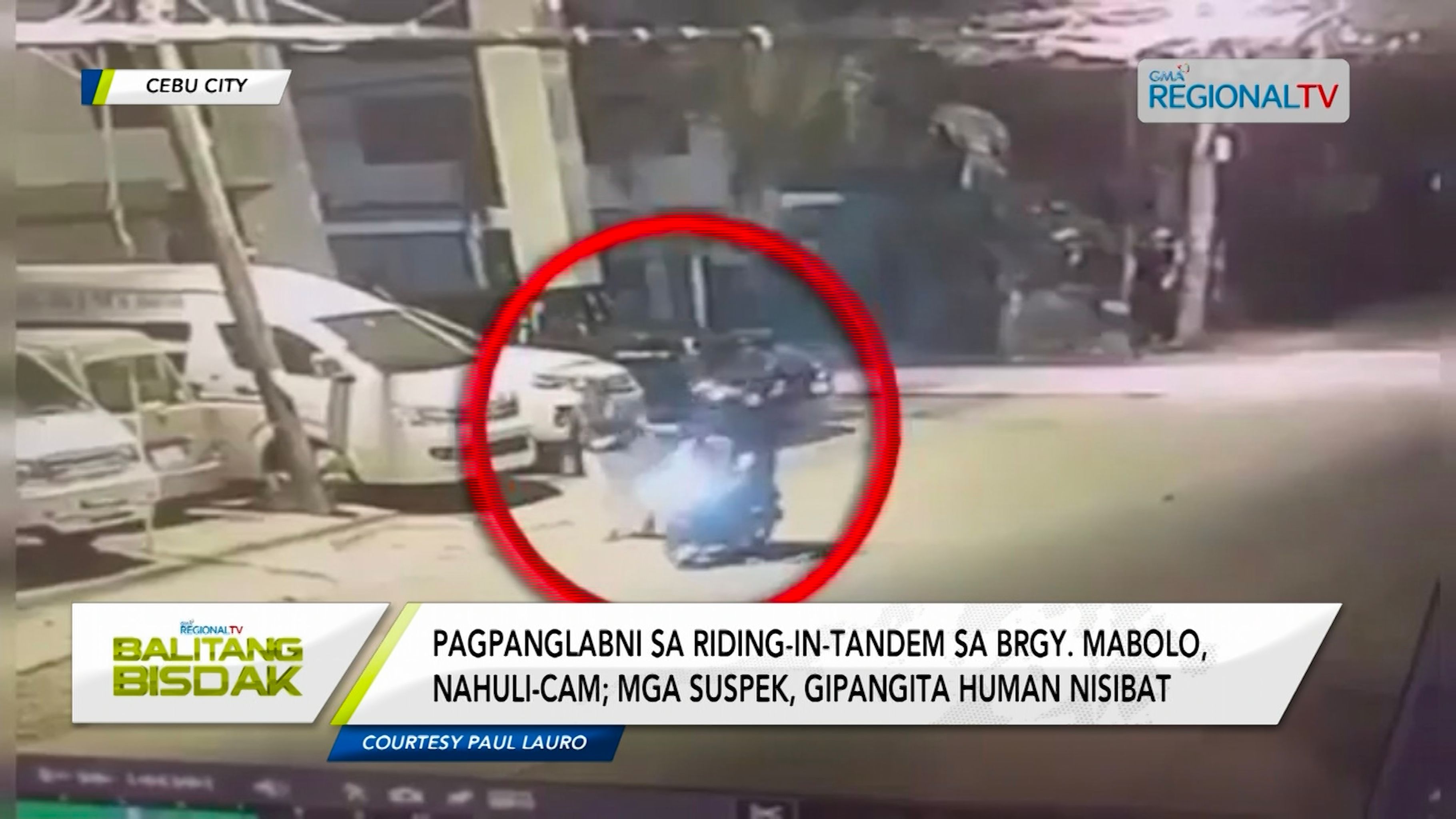 Pagpanglabni sa riding-in-tandem, nahuli-cam