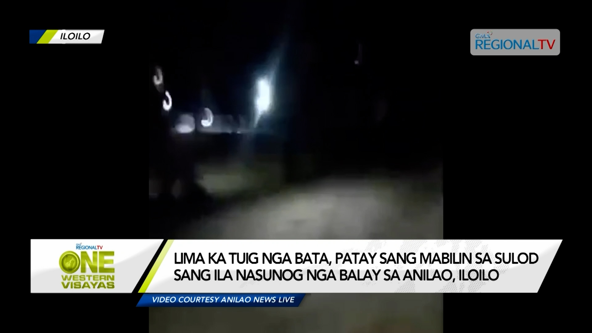 Lima ka tuig nga bata, patay sang mabilin sa sulod sang ila nasunog nga balay
