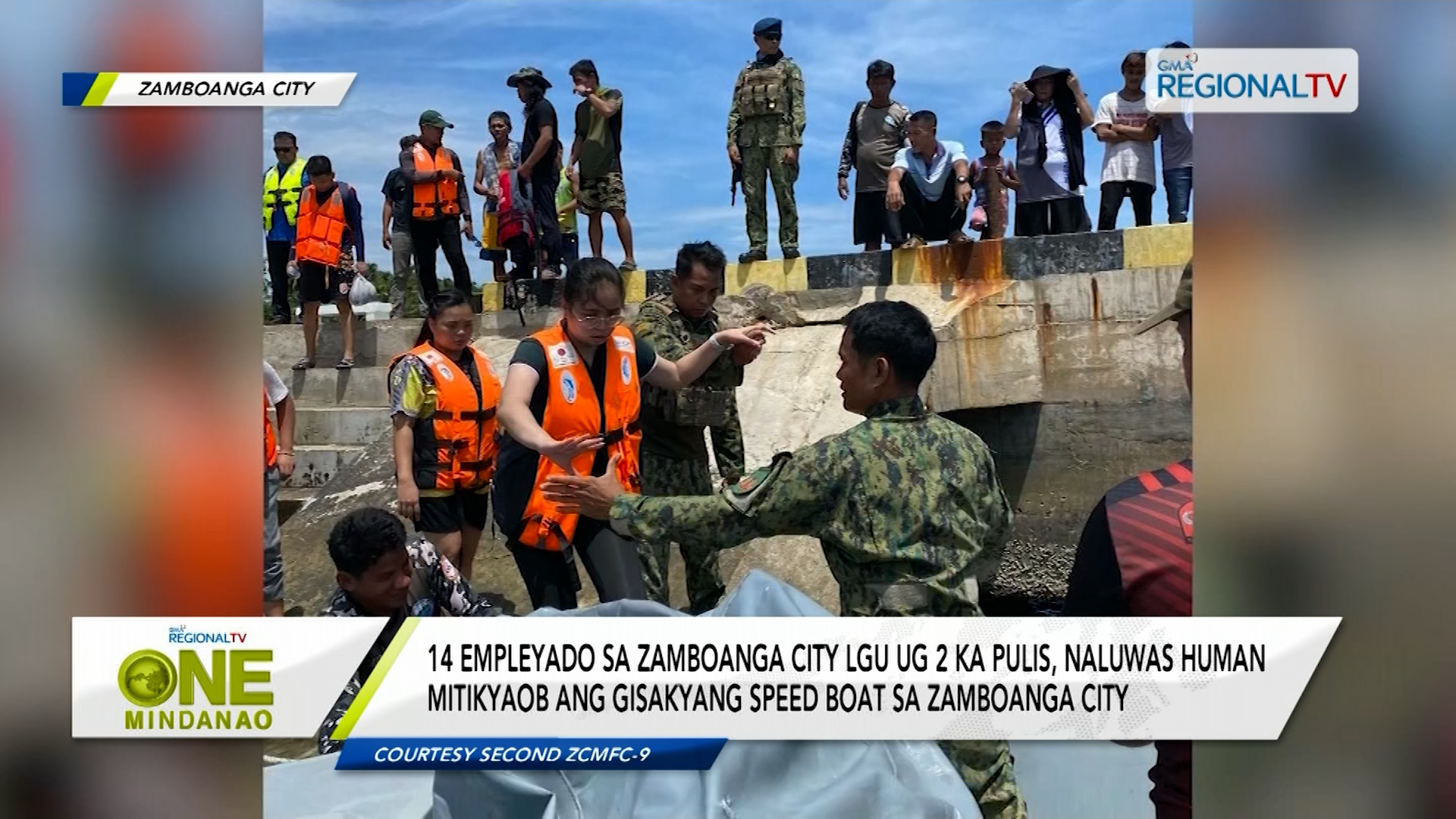 14 Empleyado Sa Zamboanga City Lgu Ug 2 Ka Pulis Naluwas Sa Mitikyaob Nga Speed Boat