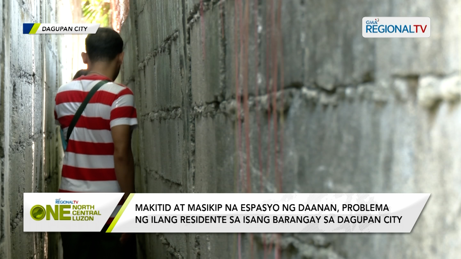 Makitid at masikip na espasyo ng daanan, problema sa 1 barangay sa Dagupan