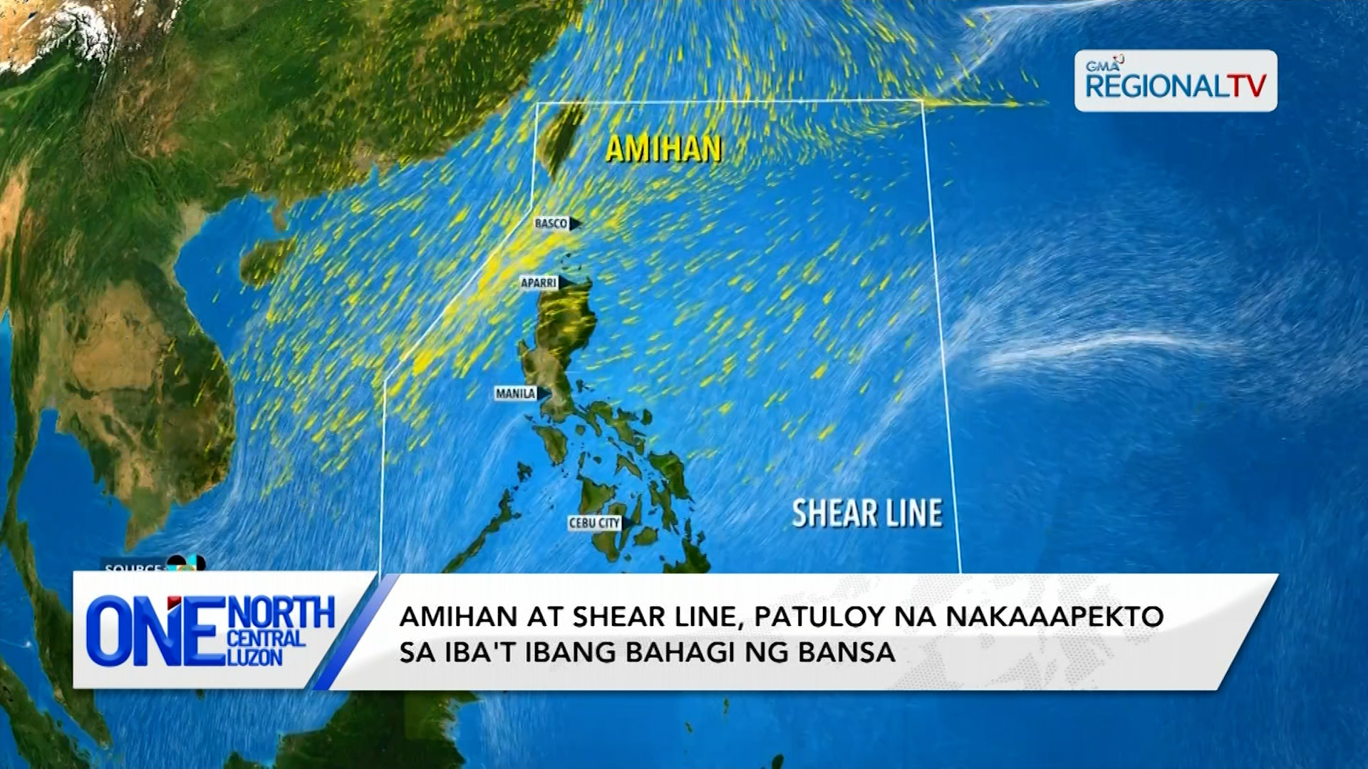 Amihan at shear line, patuloy na nakaaapekto sa bansa | One North ...
